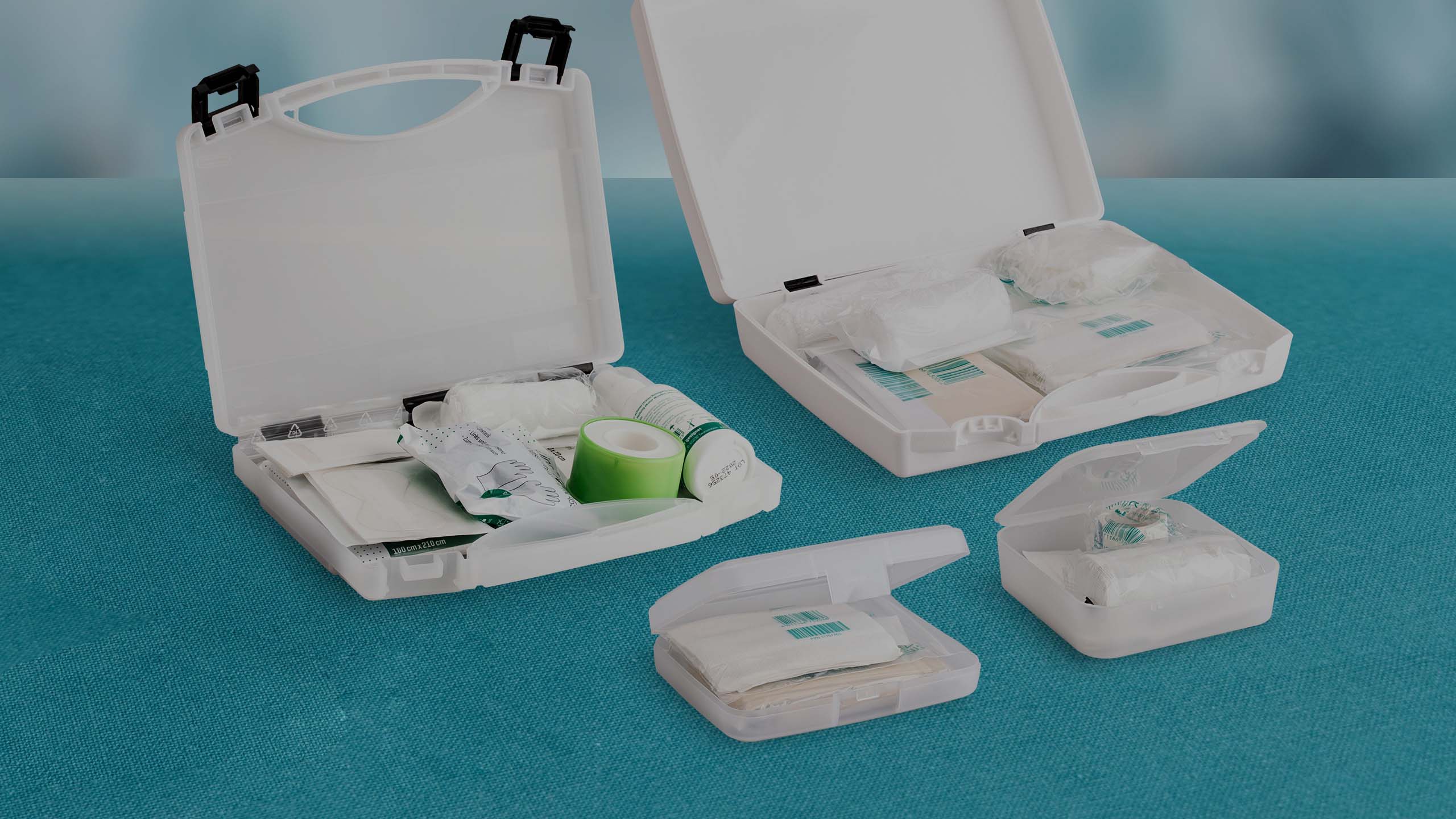 Packaging for first aid kits - rose plastic