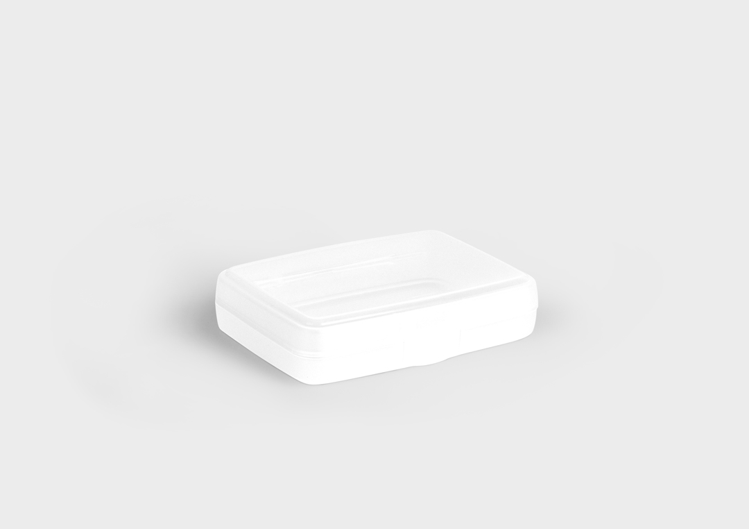 ConsumerBox: Hinged Plastic Box - rose plastic